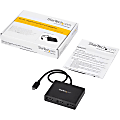 StarTech.com 3 Port USB C to DisplayPort MST Hub 4K 30Hz DisplayPort MST Hub for USB C Windows ...