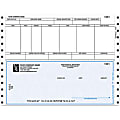Custom Continuous Payroll Checks For Sage Peachtree 9 12 x 7 Box Of 250 ...