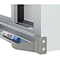 Ghent Horizontal Sliding Panel Magnetic Dry Erase Whiteboard Porcelain ...