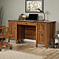 Sauder Carson Forge 60 W Computer Desk Washington Cherry - Office Depot