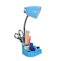 LimeLights Gooseneck Organizer Desk Lamp With Tablet Stand Adjustable ...