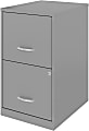 Realspace SOHO Smart 18 D Vertical 2 Drawer File Cabinet Silver ...