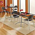 Iceberg CafeWorks Cafe Table Square 30 H x 36 W Graphite - Office Depot