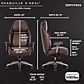 Shaquille ONeal Zephyrus Ergonomic Bonded Leather High Back Executive ...