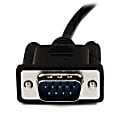 StarTech.com 1m Black DB9 RS232 Serial Null Modem Cable FM 1m DB9 Null Modem Cable DB9 Male to ...