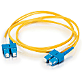 C2G 20m SC SC 9125 Duplex Single Mode OS2 Fiber Cable Plenum CMP Rated ...