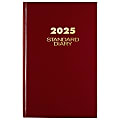 2025 AT A GLANCE Standard Diary Daily Diary 7 34 x 12 Red January To ...