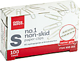 Office Depot Brand Non Skid Paper Clips No. 1 Small Silver Pack Of 5 ...