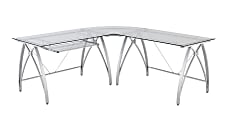 Realspace l shaped glass desk store