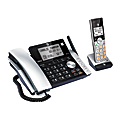 AT T DECT 6.0 Expandable CordedCordless Phone System With Digital ...
