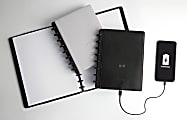 TUL WirelessWired Charging Discbound Notebook Leather Cover Letter Size ...