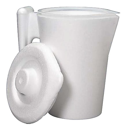 Medline Foam Pitchers, For Inside Pitcher, 32 Oz, White, Pack Of 500