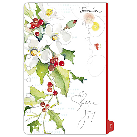 Day Timer Kathy Davis 2 Page Per Month Planner Refill 5 12 x 8 12 White ...