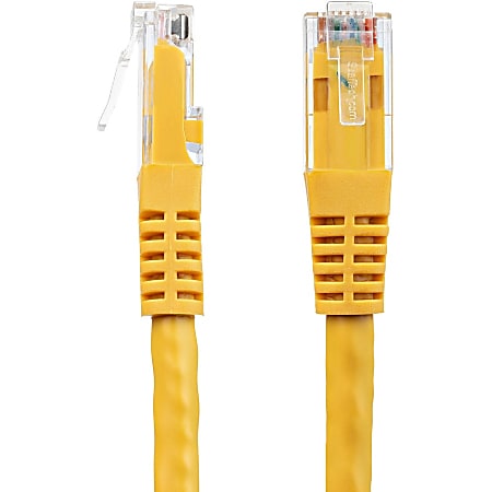 StarTech.com 6ft CAT6 Ethernet Cable Yellow Molded Gigabit CAT 6 Wire ...