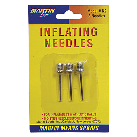Martin Inflating Needles Pack Of 3 - Office Depot