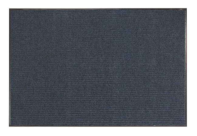 Office Depot Brand Tough Rib Floor Mat 4 x 6 Blue - Office Depot