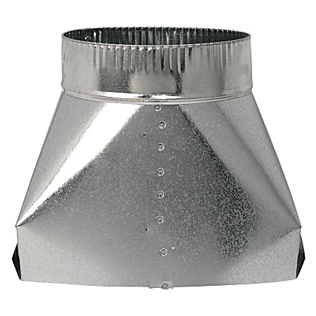 Deflecto 7 Galvanized Round Transition For Ranges Silver DGT37 - Office ...