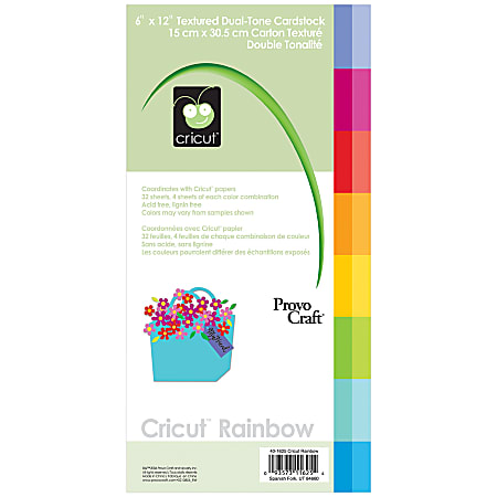 Cricut Card Stock Rainbow Pack Of 3 - Office Depot