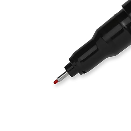 Sharpie Fine Point Pens Fine Point Black Barrels Red Ink Pack Of 12 ...