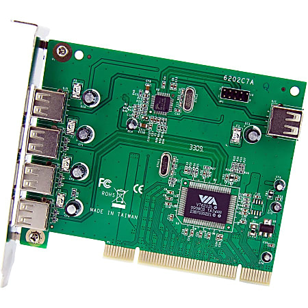 StarTech.com 7 Port PCI USB Card Adapter - Add 7 USB 2.0 Ports to your ...