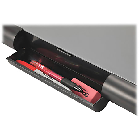 OIC Plastic Form Holder Double Storage Clipboard Box BlackGray - Office ...