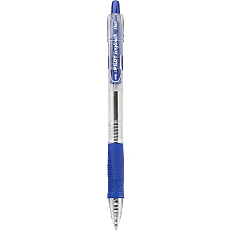 Pilot EasyTouch Retractable Ballpoint Pens Fine Point 0.7 mm Clear ...