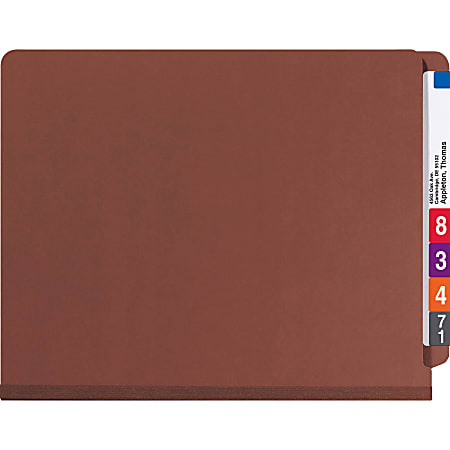 Smead End Tab Classification Folders With SafeSHIELD Coated Fasteners ...