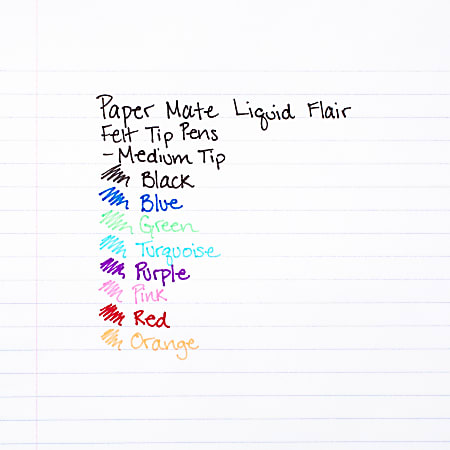 Paper Mate Liquid Expresso Porous Point Pens Medium Point 1.0 mm Clear ...