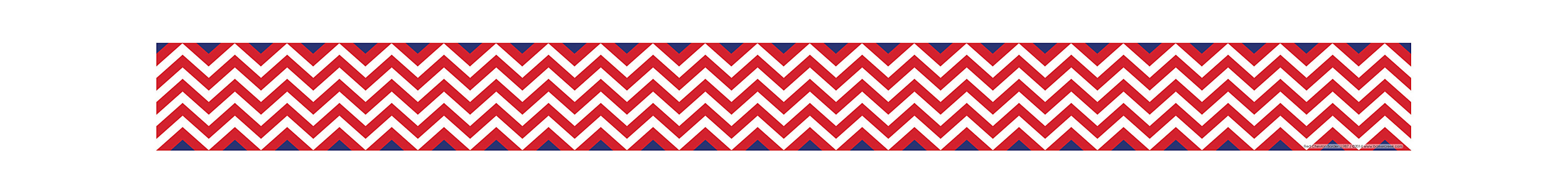 Barker Creek Double Sided Border Strips 3 x 35 Chevron Red Set Of 24 ...