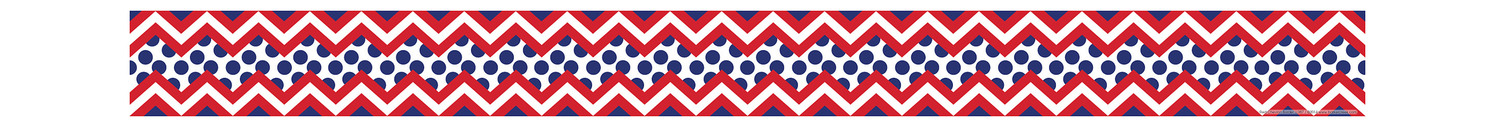 Barker Creek Double Sided Border Strips 3 x 35 Chevron Red Set Of 24 ...