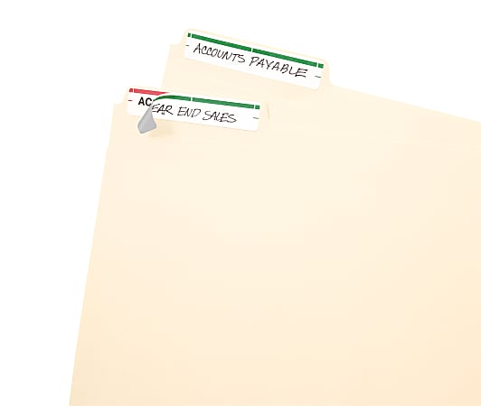 Avery File Folder Labels On 4 x 6 Sheet With Easy Peel 5203 Rectangle ...