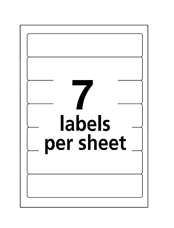 Avery File Folder Labels On 4 x 6 Sheet With Easy Peel 5203 Rectangle ...