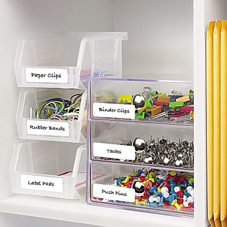 Avery Removable Labels 5436 Rectangle 1 x 3 White Pack Of 250 - Office ...