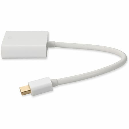 Addon White Mini Displayport To Vga Mdisplayport2Vgaw - Office Depot