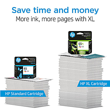 HP 65 Tri Color Ink Cartridge N9K01AN - Office Depot