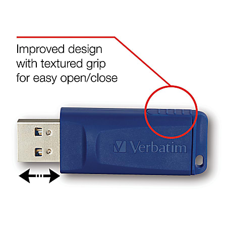 Verbatim USB Flash Drive 2GB Blue - Office Depot
