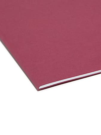 Smead Color File Folders Letter Size 13 Cut Maroon Box Of 100 - Office ...