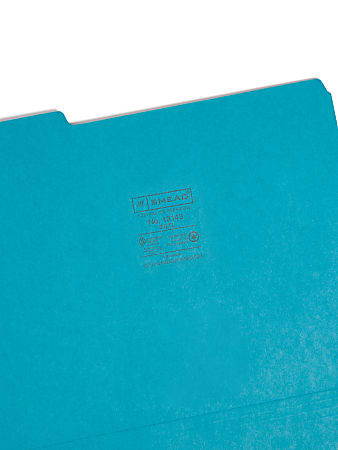 Smead Color File Folders Letter Size 13 Cut Teal Box Of 100 - Office Depot