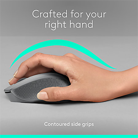 Logitech M330 Silent Plus Wireless Mouse Silver - Office Depot