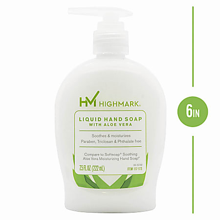 Highmark Aloe Liquid Hand Soap Floral Scent 7.5 Oz White - Office Depot