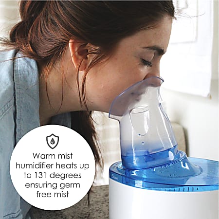 Crane 2 In 1 Warm Mist Humidifier and Personal Steam Inhaler 0.5 Gallon ...