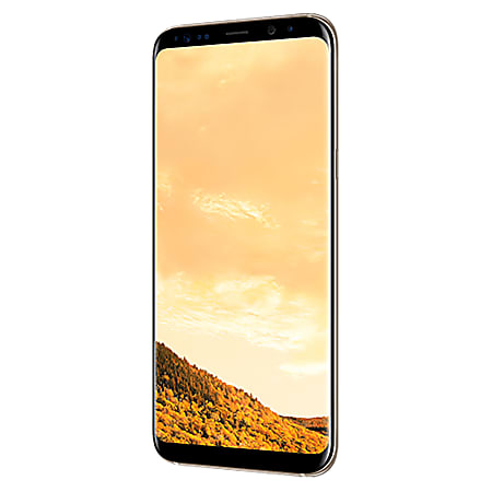 Samsung Galaxy S8 G955F Cell Phone Maple Gold PSN100988 - Office Depot