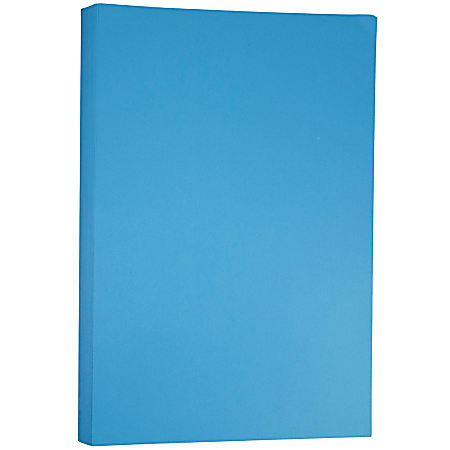 JAM Paper Card Stock Blue Ledger 11 x 17 65 Lb 30percent Recycled Pack ...