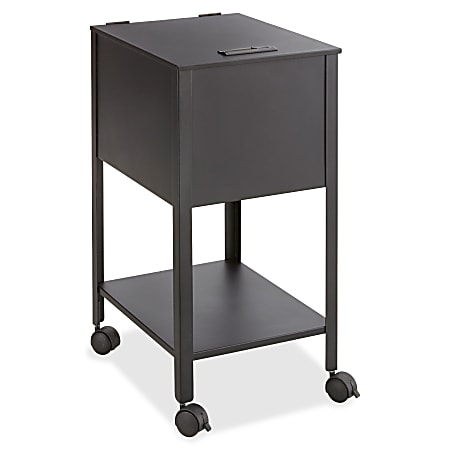 Safco Mobile Steel Tub File Letter Size Black - Office Depot
