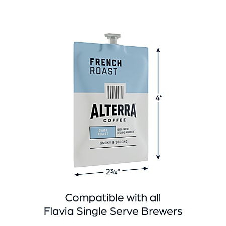 FLAVIA Coffee ALTERRA Single Serve Coffee Freshpacks French Roast ...