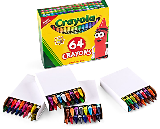 Crayola Standard Crayons With Built In Sharpener Assorted Colors Box Of ...