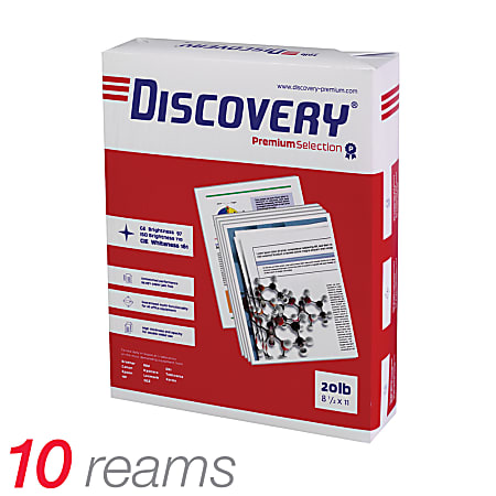 Soporcel Discovery Multi Use Printer Copy Paper 10 Reams White Letter 8 ...