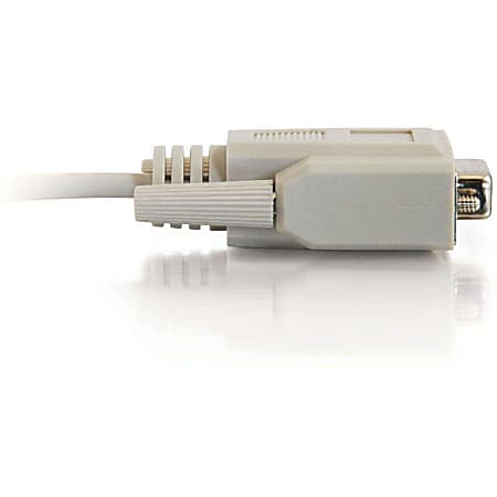 C2G 15ft DB9 FF Null Modem Cable Beige DB 9 Female DB 9 Female 15ft Beige - Office Depot