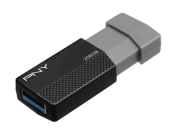 PNY USB 3.0 Flash Drive 256GB Black - Office Depot
