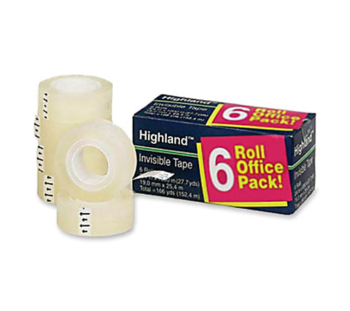 Highland 34 W Matte finish Invisible Tape 27.78 yd Length x 0.75 Width ...